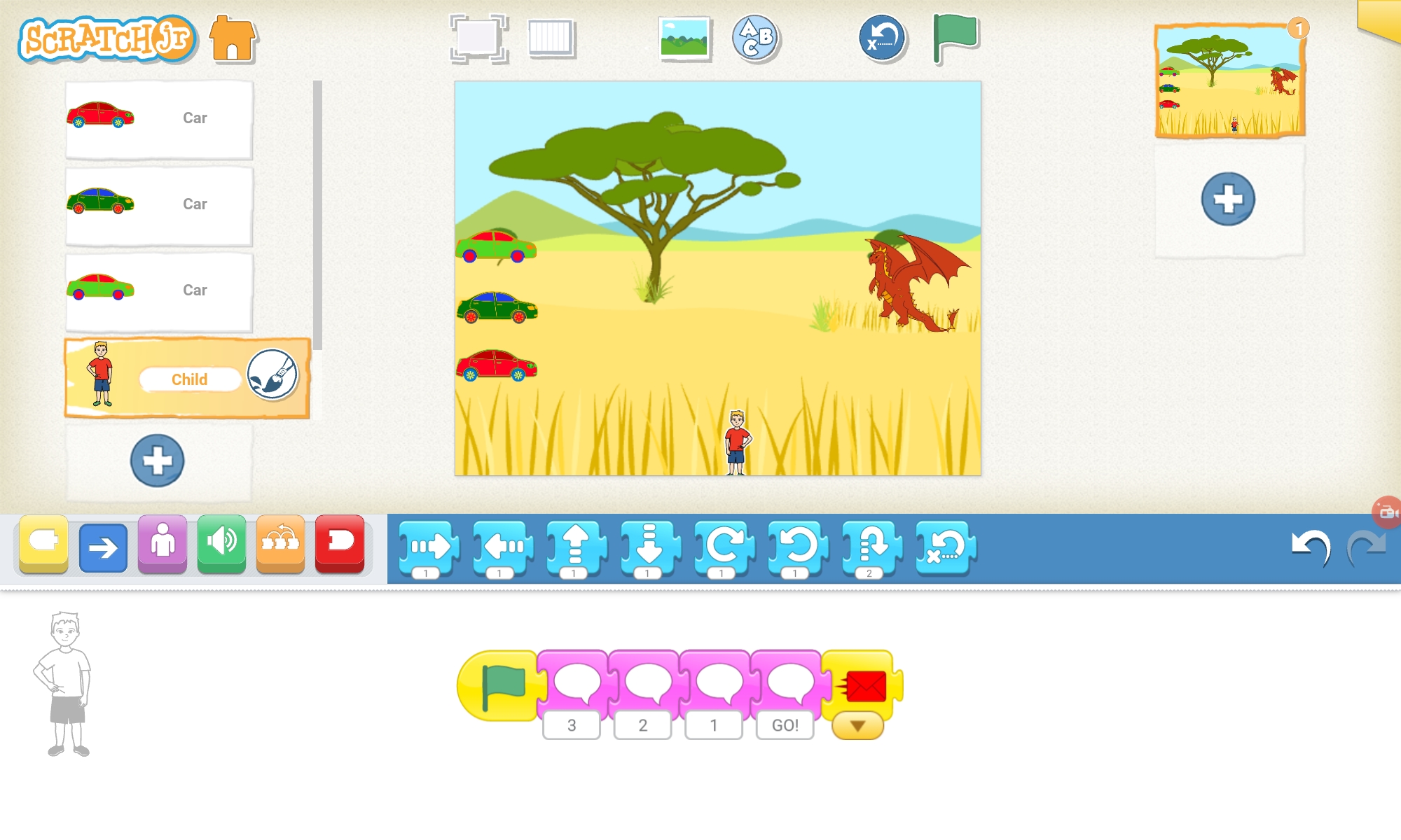 ScratchJr - Project 3: Đua xe - Decryptkids