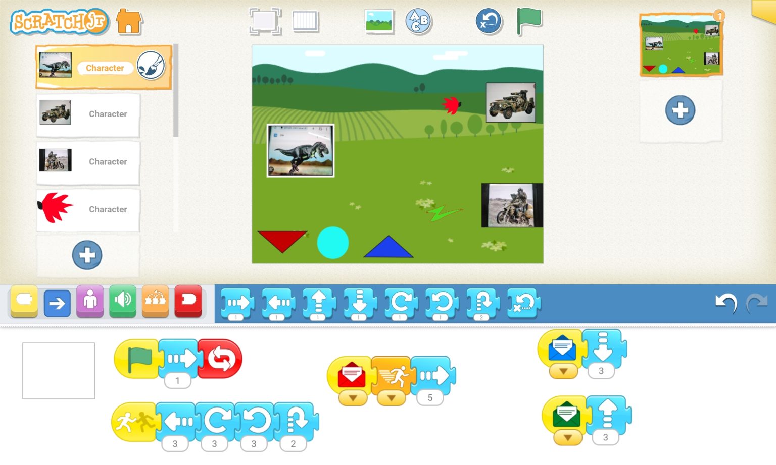 ScratchJr - Project 4: Săn khủng long - Decryptkids